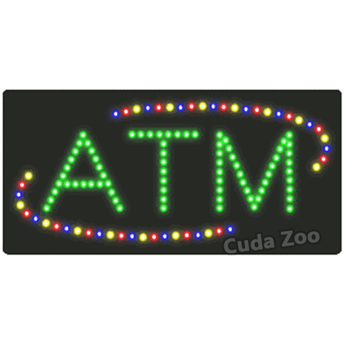 Affordable LED L7602 ATM LED Sign, 12" x 24"