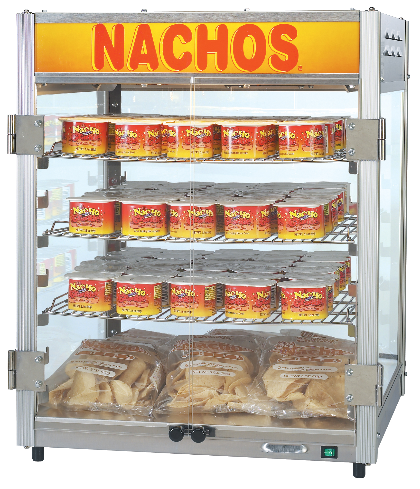 Gold Medal 5581D Deluxe Portion Pak Cheese Warmer w/ Double Doors