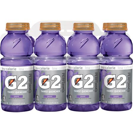 Gatorade G2 Sport Grape 12 oz Each Bottle, 24 Bottles Total
